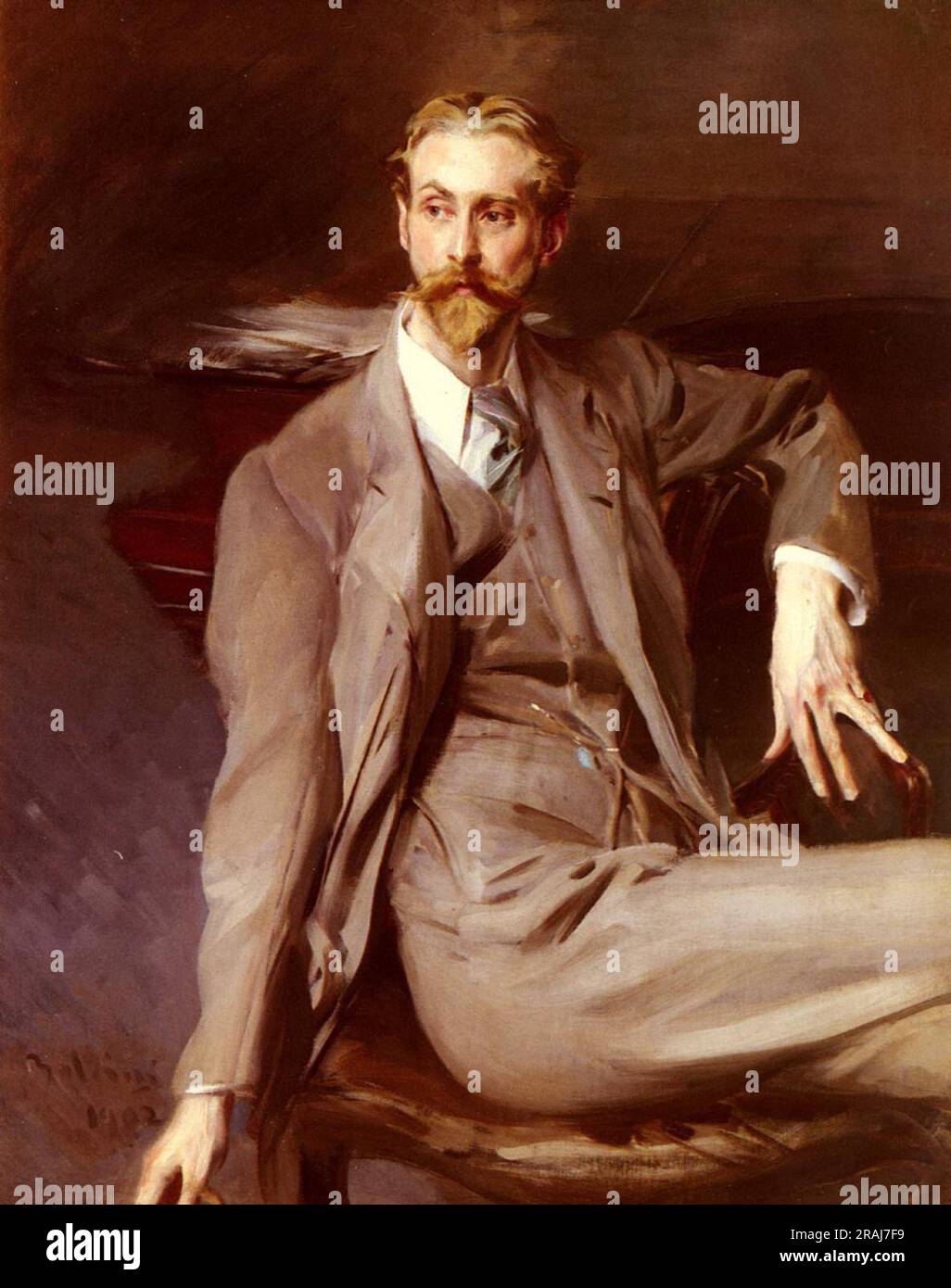 Portrait Of The Artis Lawrence Alexander Harrison 1902 by Giovanni ...