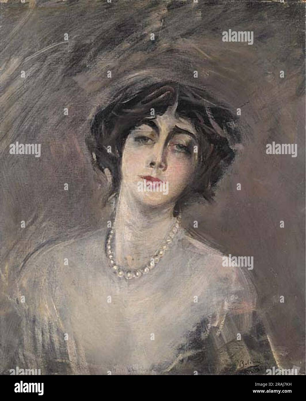Donna Franca Florio 1921 by Giovanni Boldini Stock Photo - Alamy