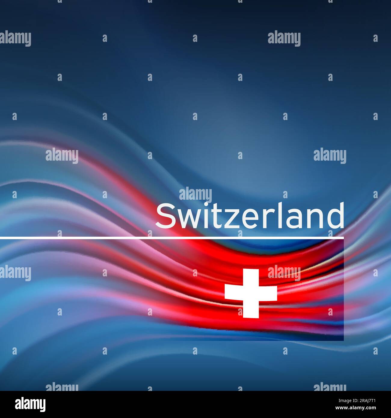 Switzerland flag background. Abstract swiss flag in blue sky. National ...