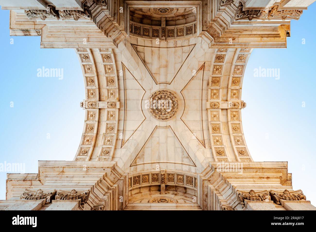 Rua Augusta Arch, Arco da Rua Augusta in Lisbon, the capital city of ...