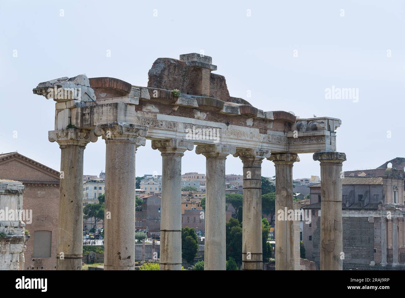 Roman forum and curia Julia in Rome, Italy Stock Photo - Alamy