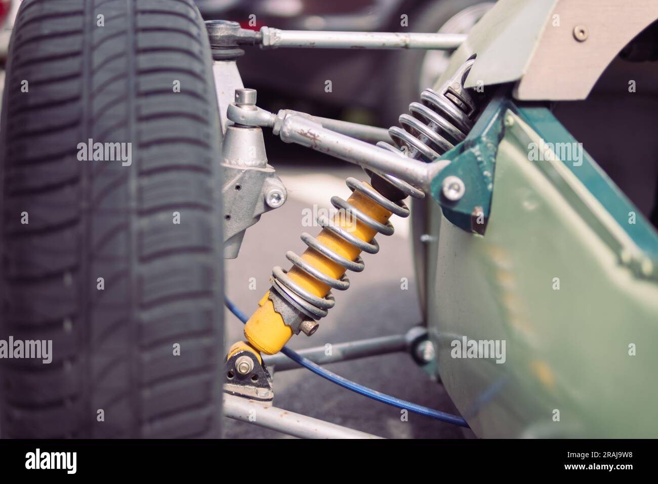 Race car spring suspension hi-res stock photography and images - Alamy