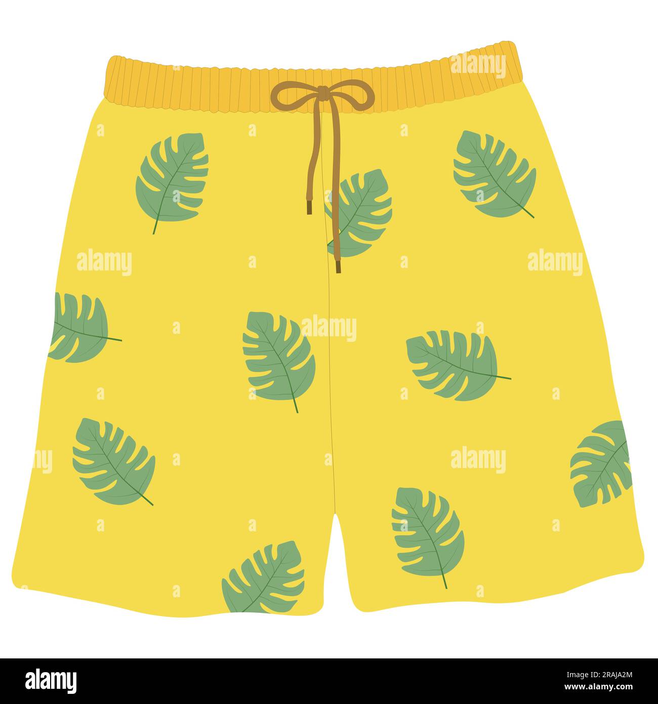 Colorful beach short for men color flat vector in cartoon style. Item ...