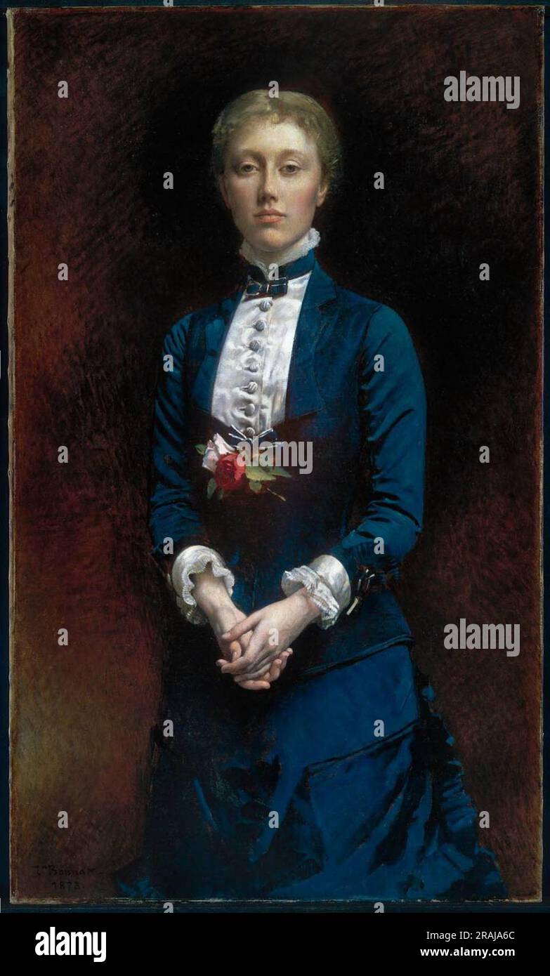 Mary Sears (later Mrs.Francis Shaw) 1878 by Leon Bonnat Stock Photo - Alamy