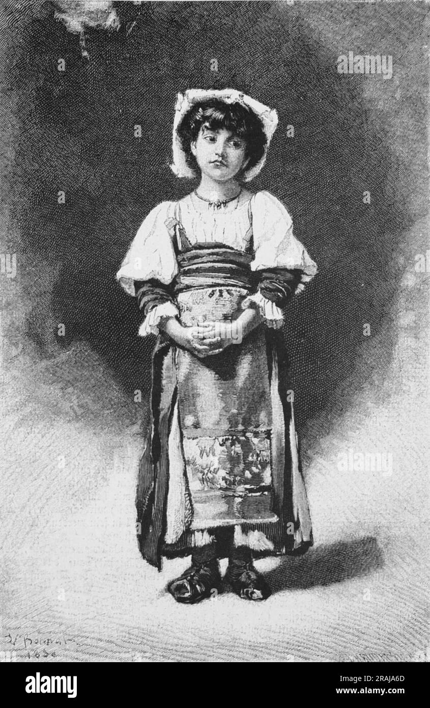 Ciociara, Italian peasant woman 1880 by Leon Bonnat Stock Photo - Alamy