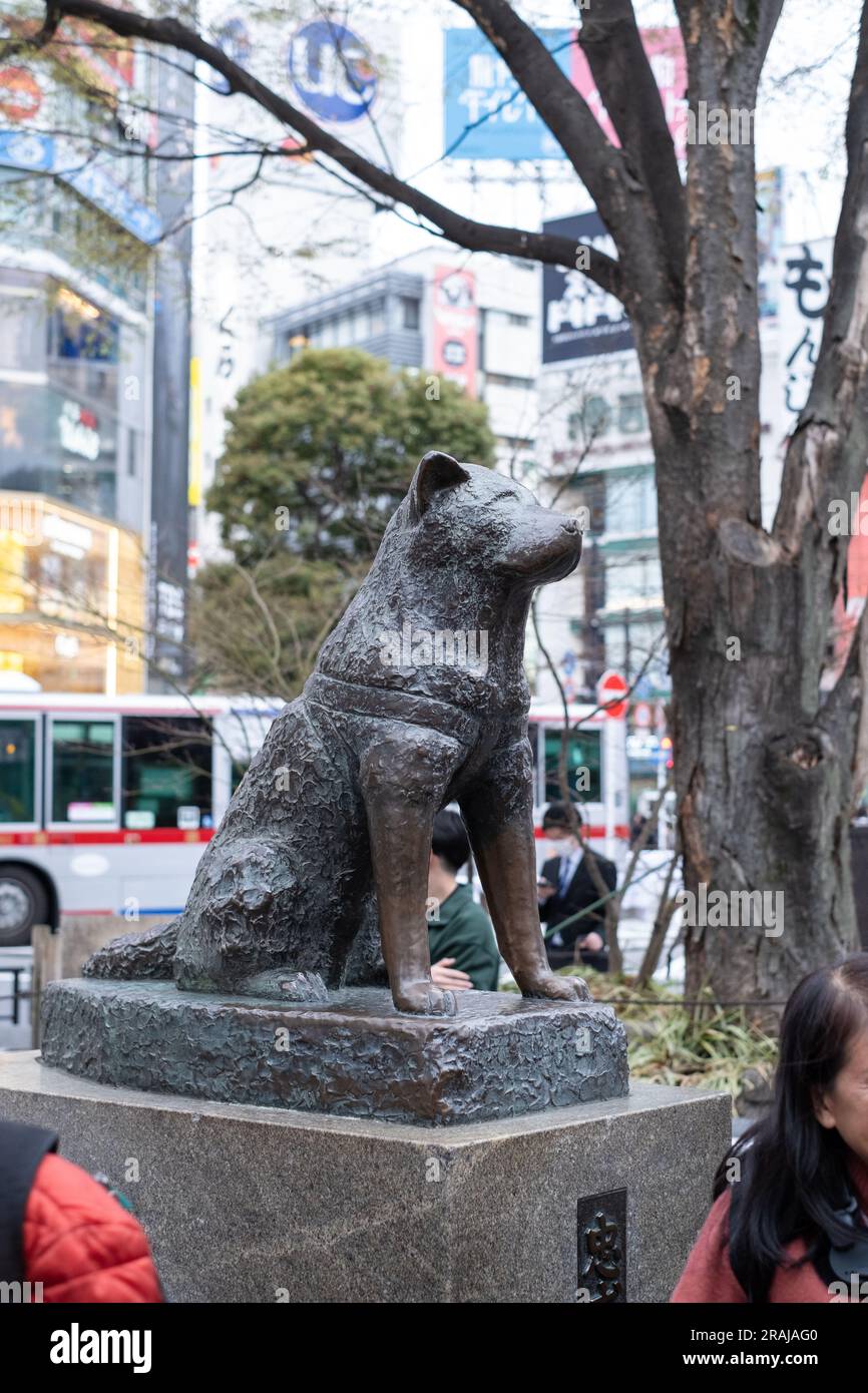 Hachiko statue hi-res stock photography and images - Alamy