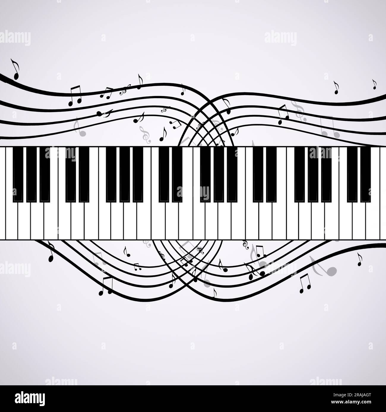 Piano Music Notes Background