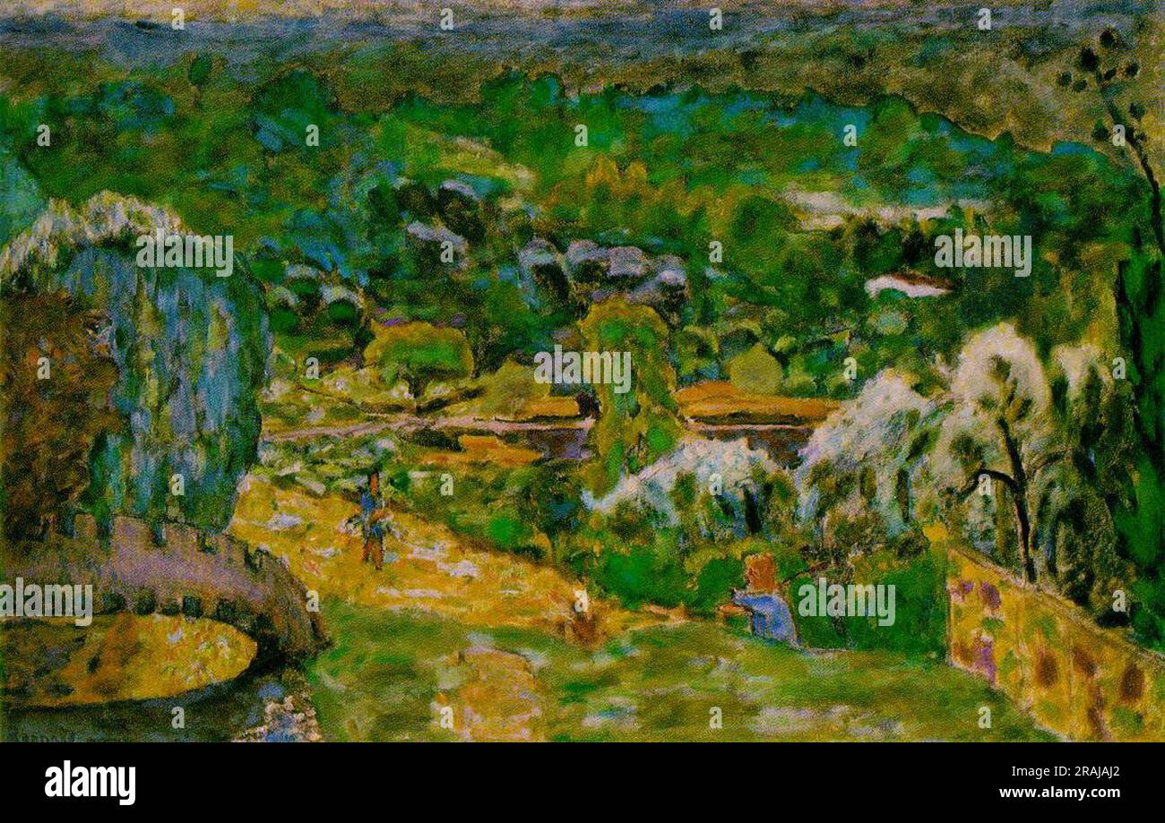 A spring landscape 1935 by Pierre Bonnard Stock Photo - Alamy