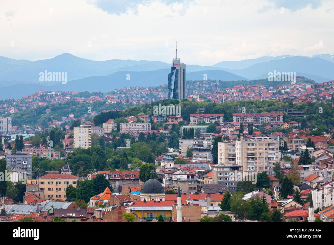 Sarajevo, Bosnia and Herzegovina - May 25 2019: Cityscape of the ...
