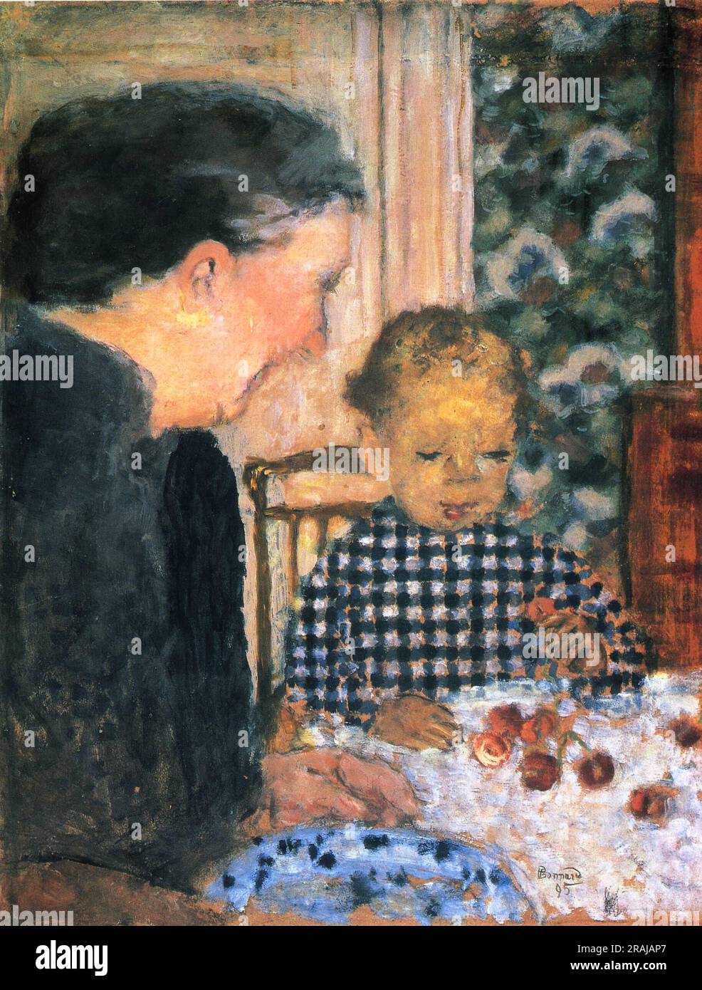 Child Eating Cherries 1895 by Pierre Bonnard Stock Photo - Alamy