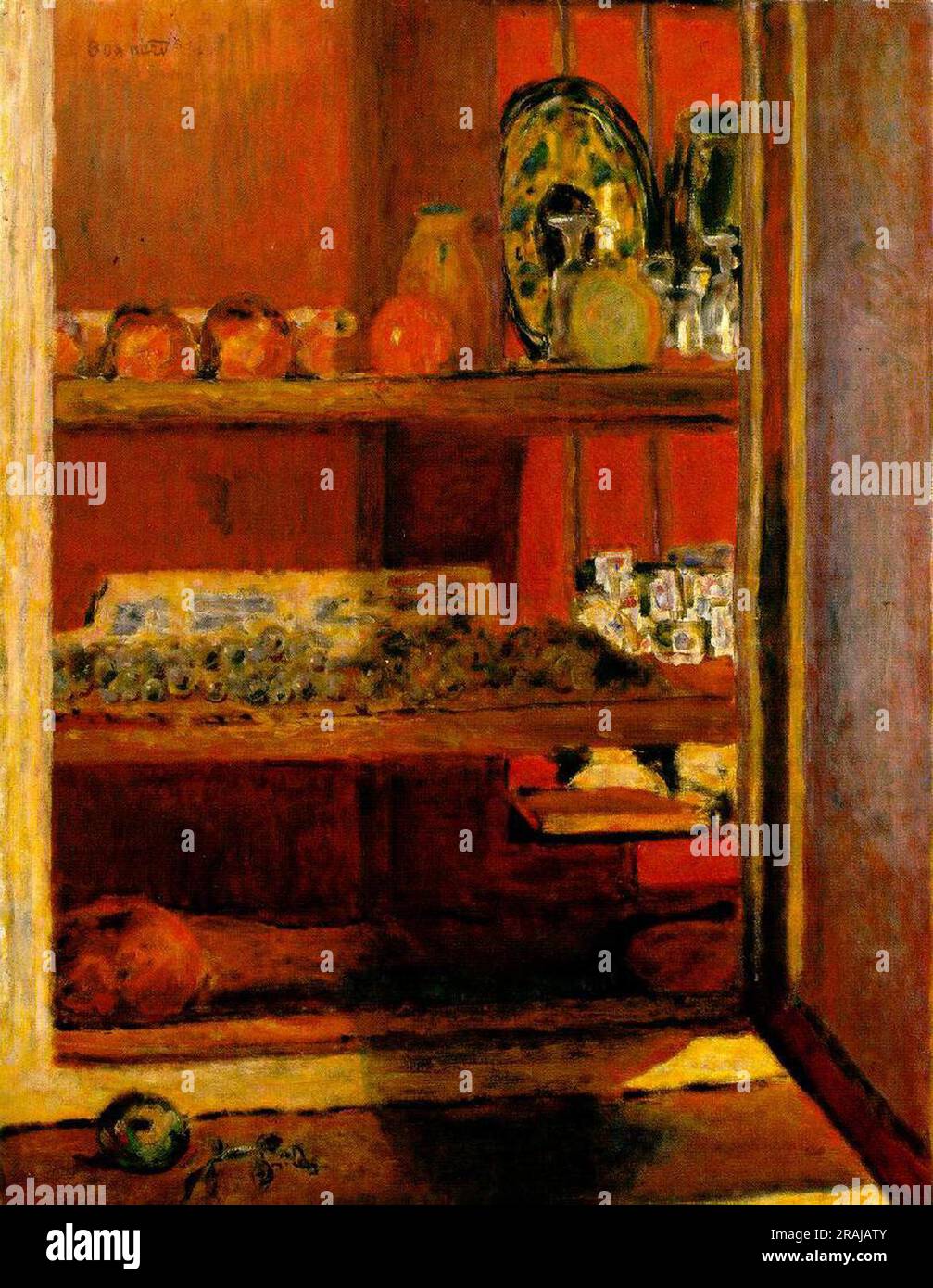 The Red Cupboard 1939 by Pierre Bonnard Stock Photo - Alamy