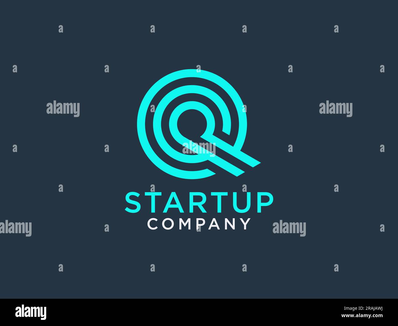 Initial Q Letter Logo Design Vector Template. Monogram and Creative ...