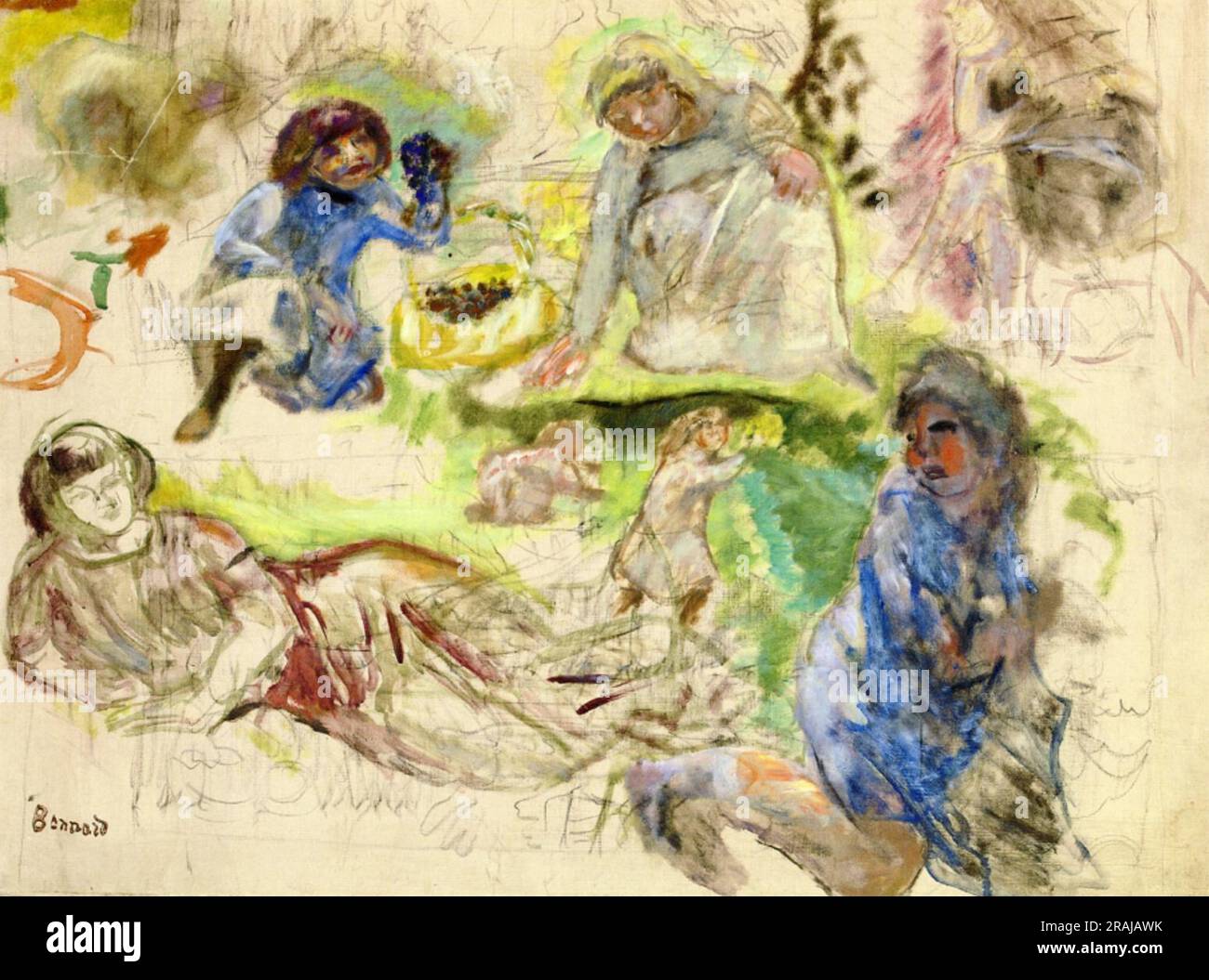Figure Studies for Le Printemps 1912 by Pierre Bonnard Stock Photo - Alamy