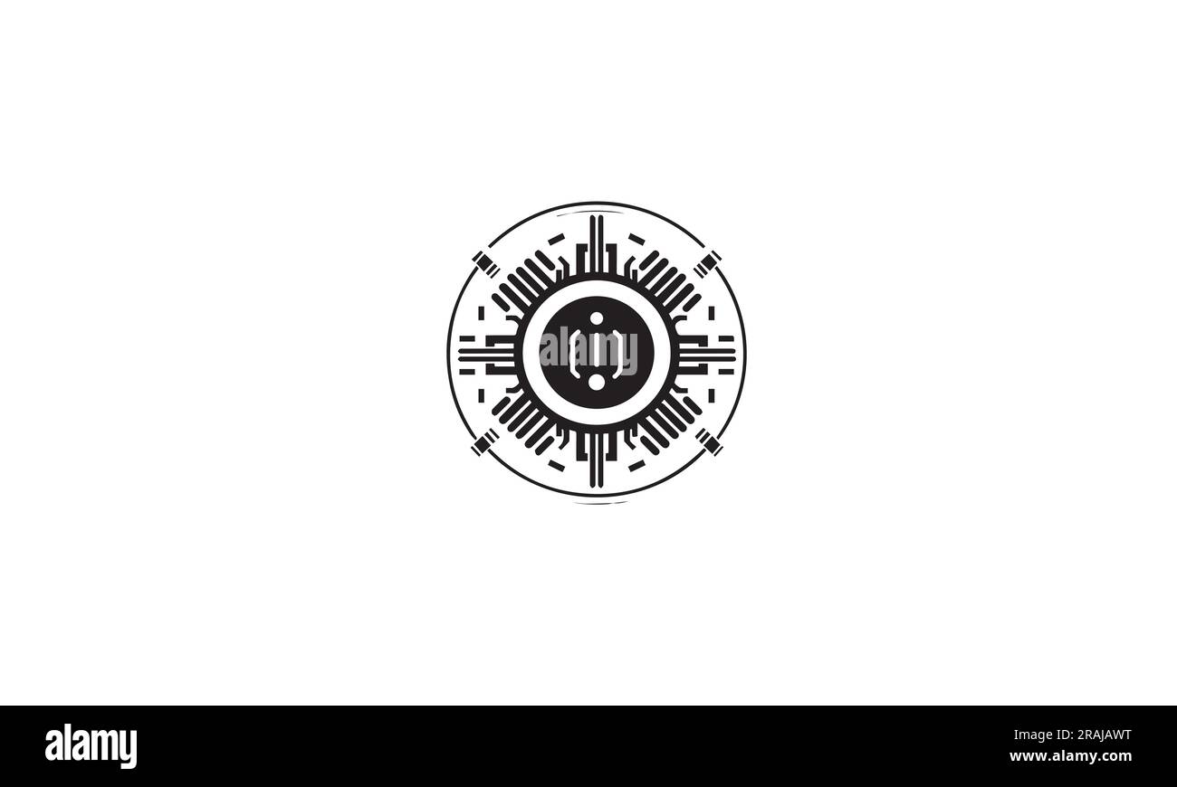 technology tyre workshop logo black simple flat icon on white ...