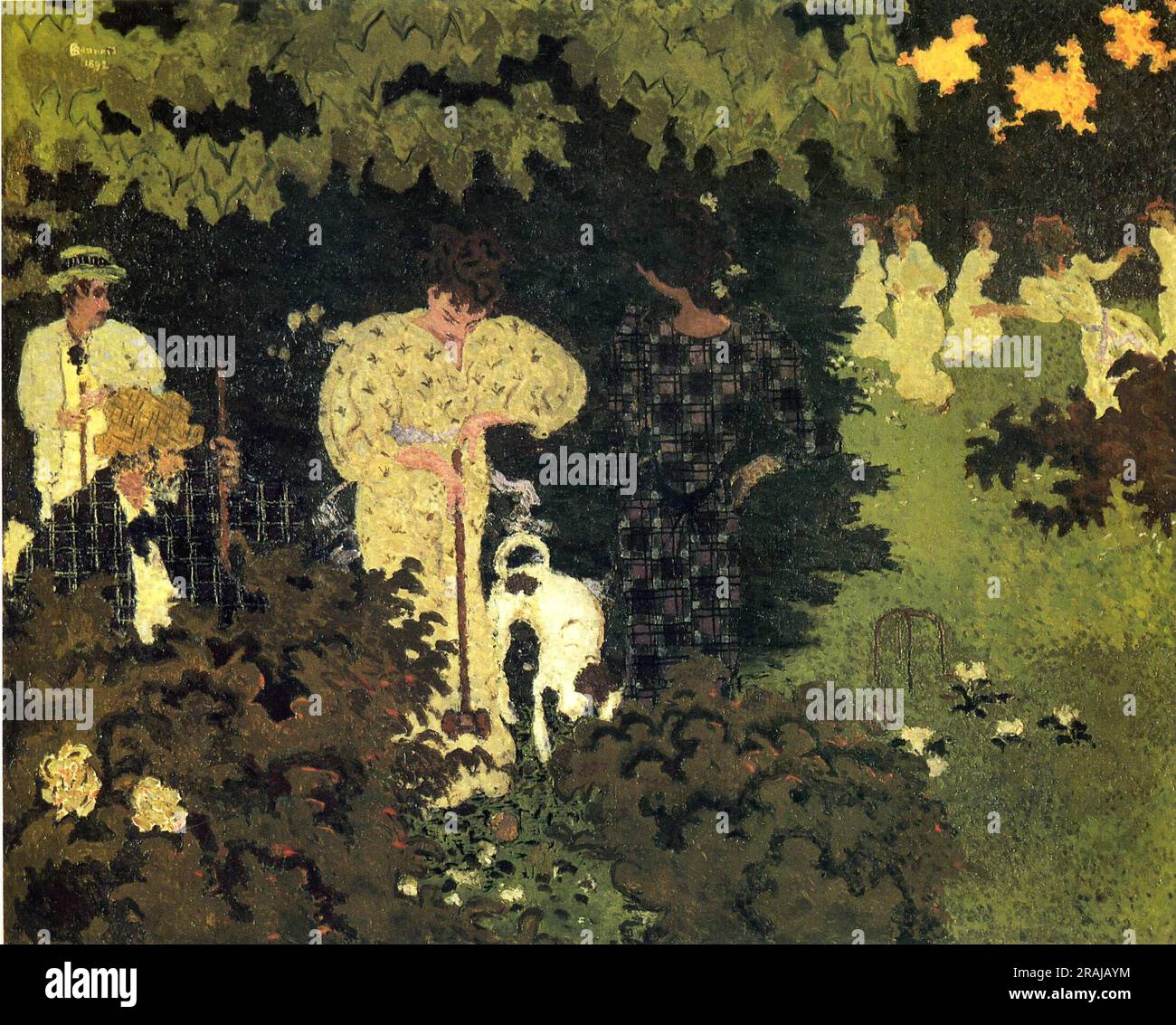 Dusk, or A Round of Croquet 1892 by Pierre Bonnard Stock Photo - Alamy