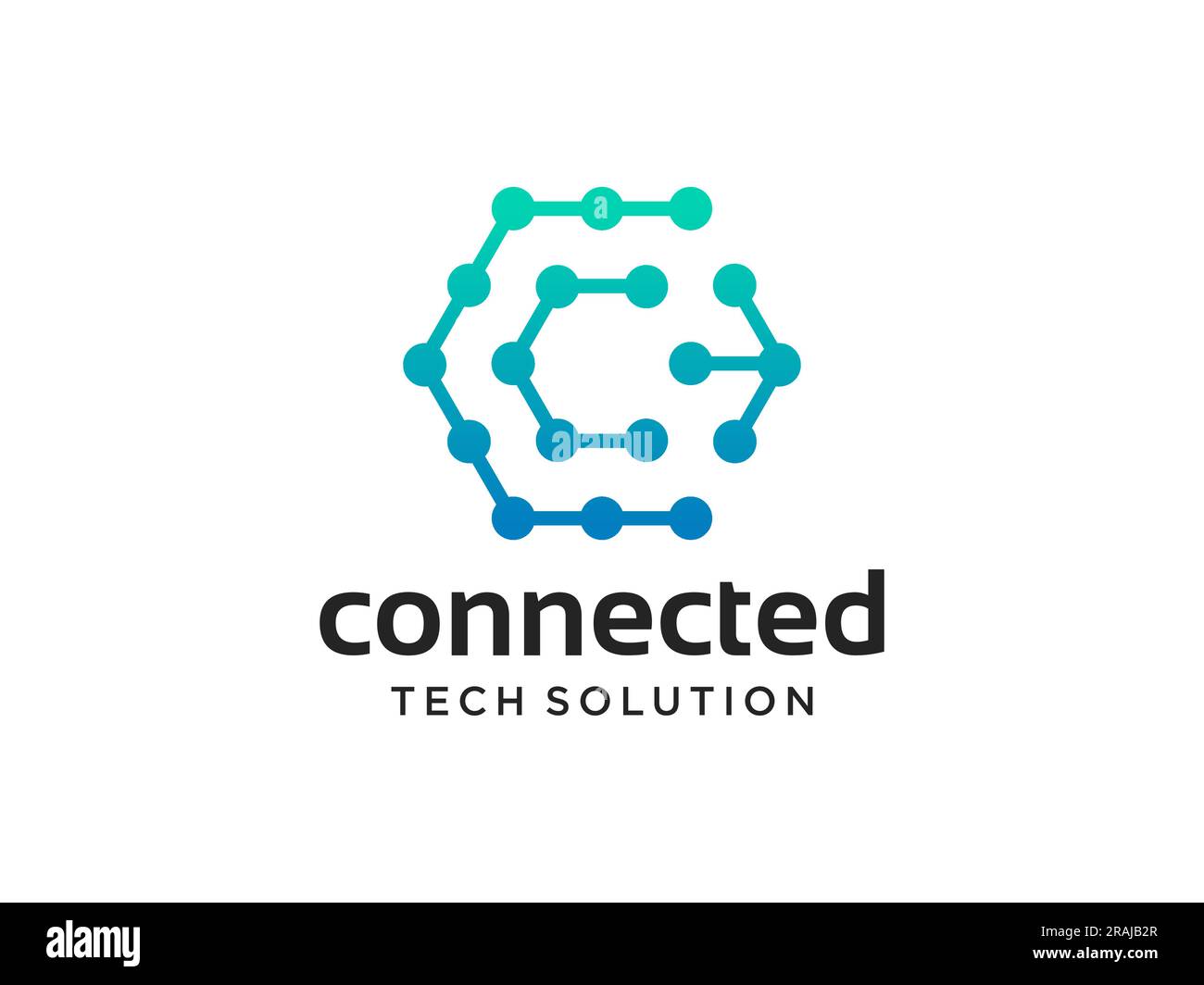 Letter C vector line logo design. Creative minimalism logotype icon ...