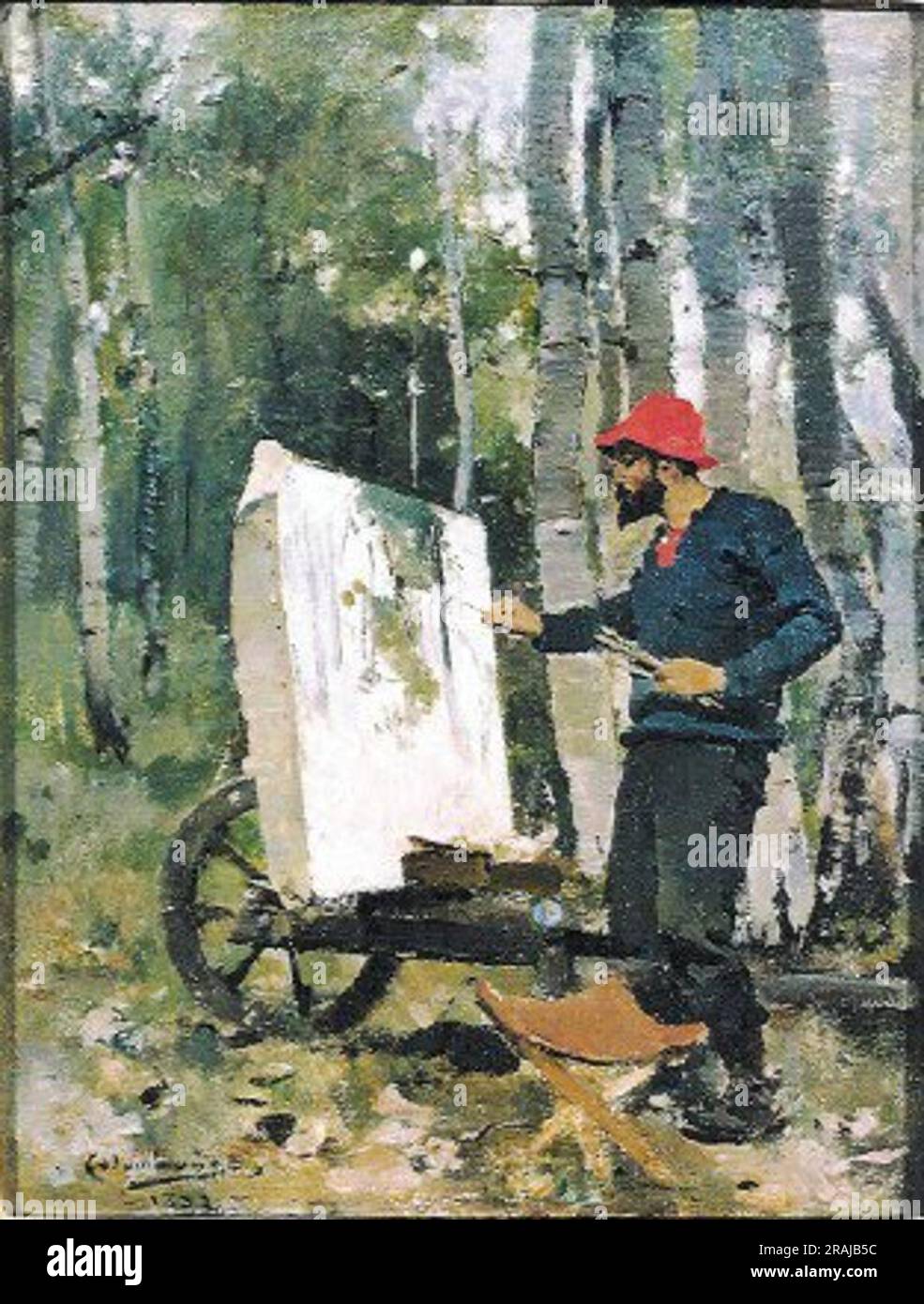 Portrait Of Arthur Loureiro by Columbano Bordalo Pinheiro Stock Photo ...