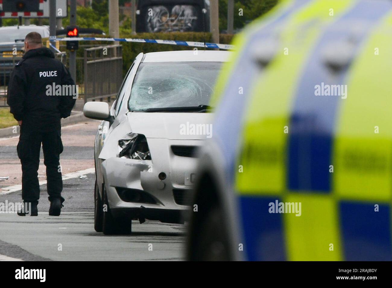 Edinburgh Scotland, UK 04 July 2023. Police Incident Calder Road ...