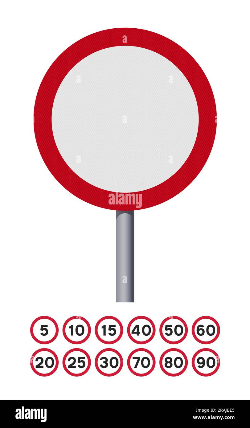 Wales speed limit Stock Vector Images - Alamy