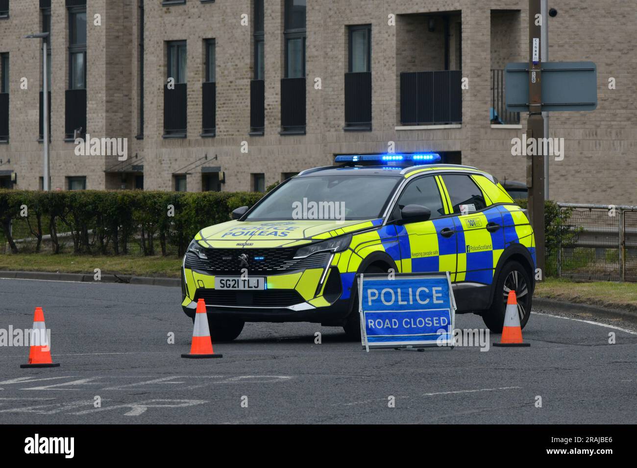 Edinburgh Scotland, UK 04 July 2023. Police Incident Calder Road ...