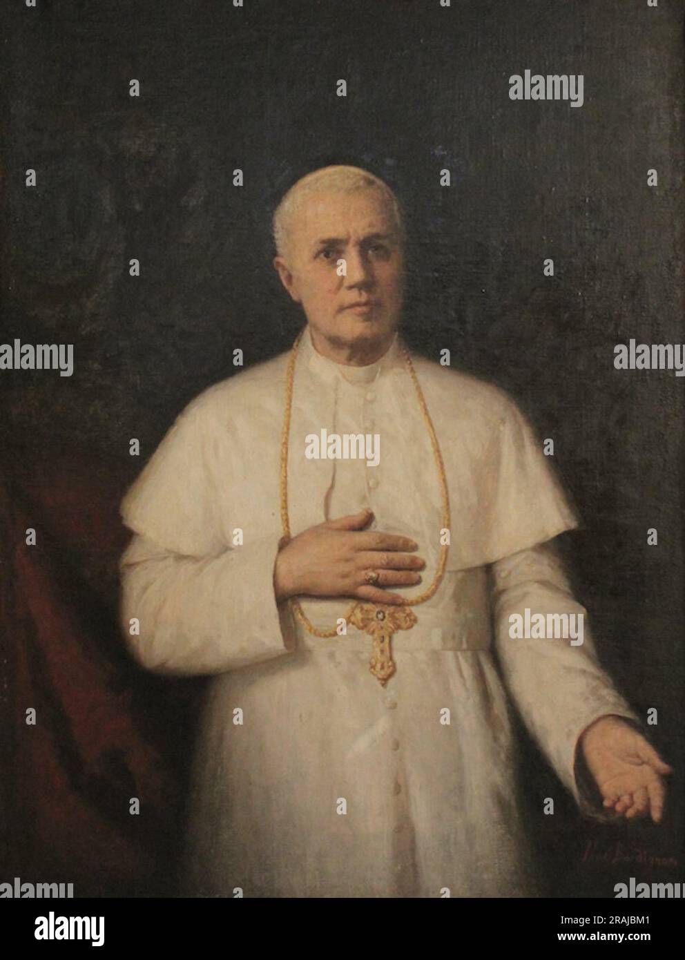 Portrait of Pope Pius X by Noè Bordignon Stock Photo - Alamy