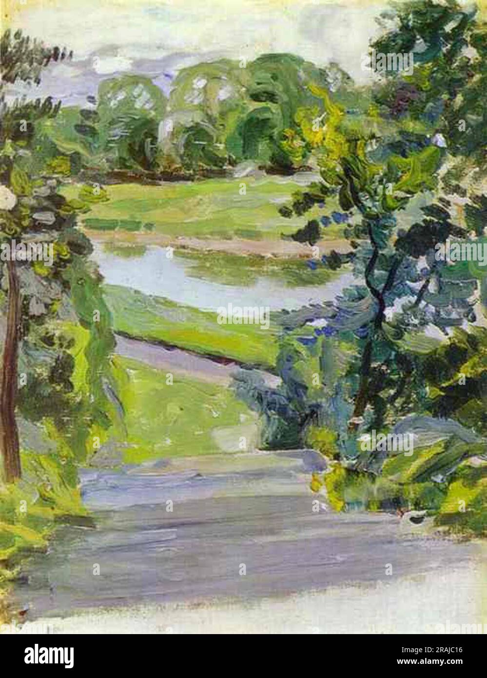 Spring Scene by Victor Borisov-Musatov Stock Photo - Alamy