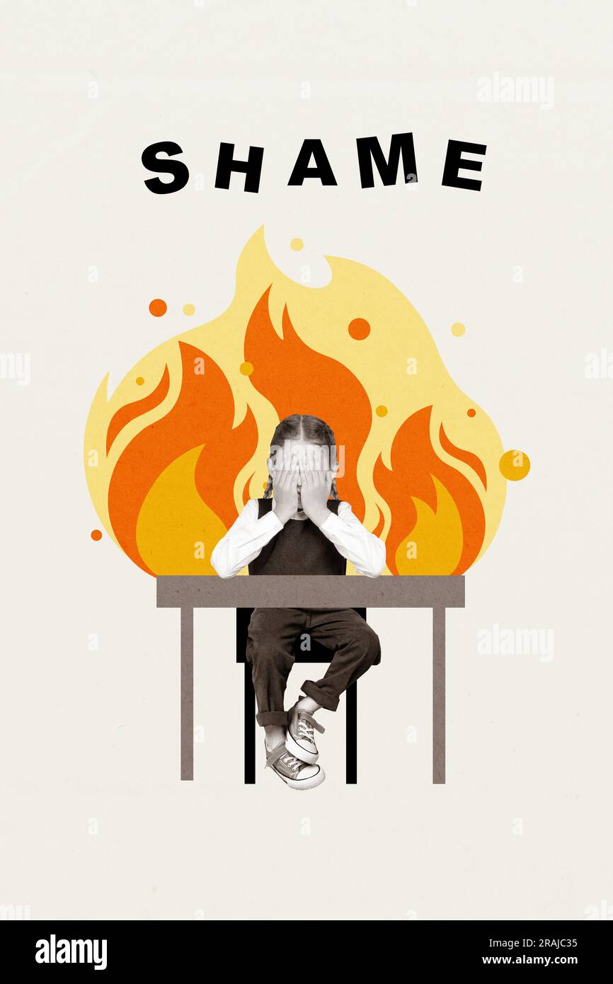 Poster collage image picture sketch of sad disappointed girl cry ...