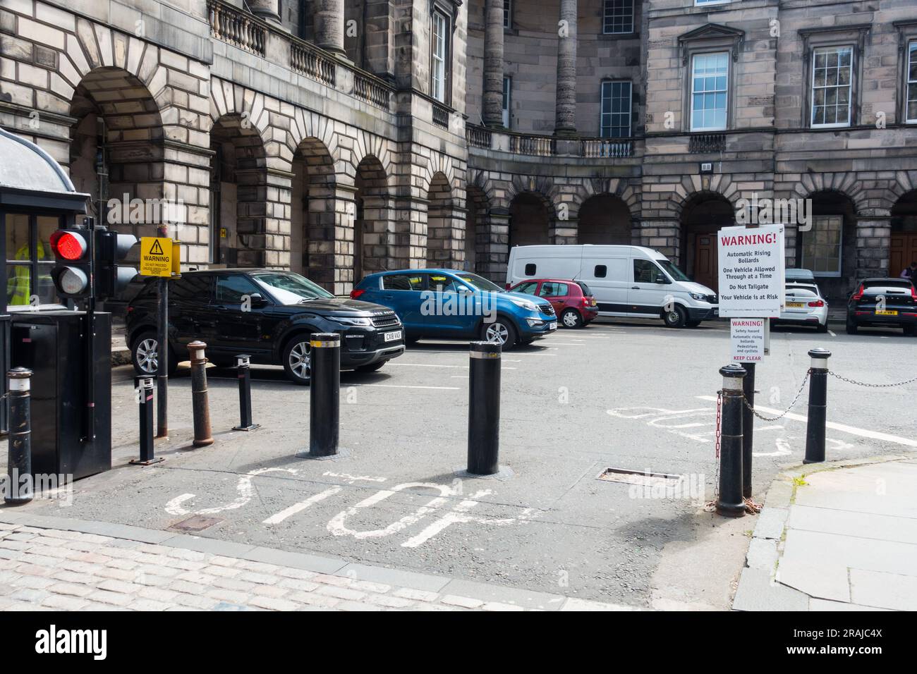 Automatic Rising Bollards leading towards Edinburgh Court Chambers ...