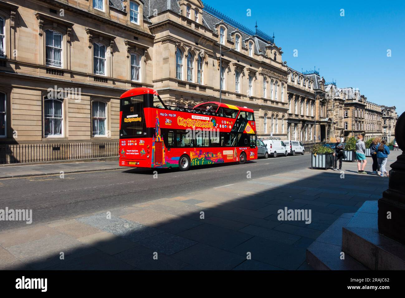 Edinburgh Tourist Bus In The Centre of Edinburgh, Scotland, UK Stock ...
