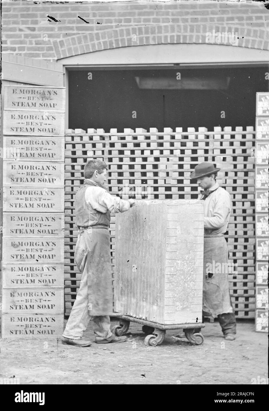 Soap Factory Worker, 1860, America, Historic, digitally restored ...