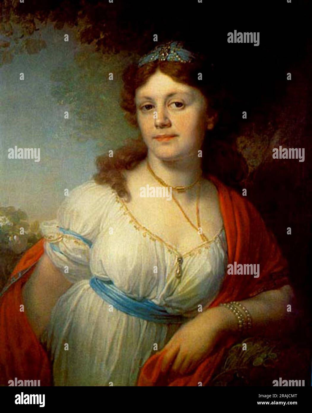 Portrait of E Temkina 1798 by Vladimir Borovikovsky Stock Photo - Alamy