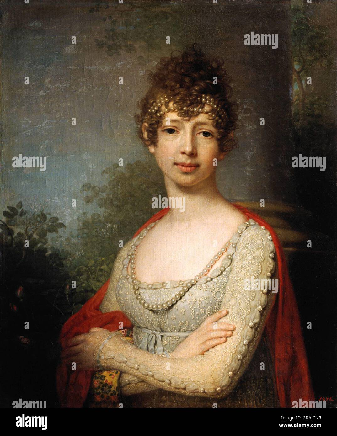Portrait of Grand Duchess Maria Pavlovna 1800 by Vladimir Borovikovsky ...