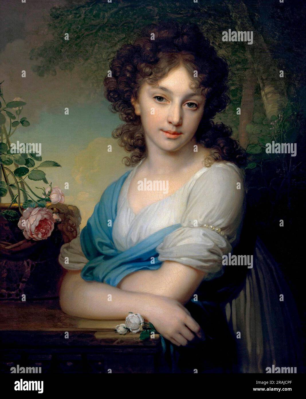 Portrait of Elena Alexandrovna Naryshkina 1799 by Vladimir Borovikovsky ...