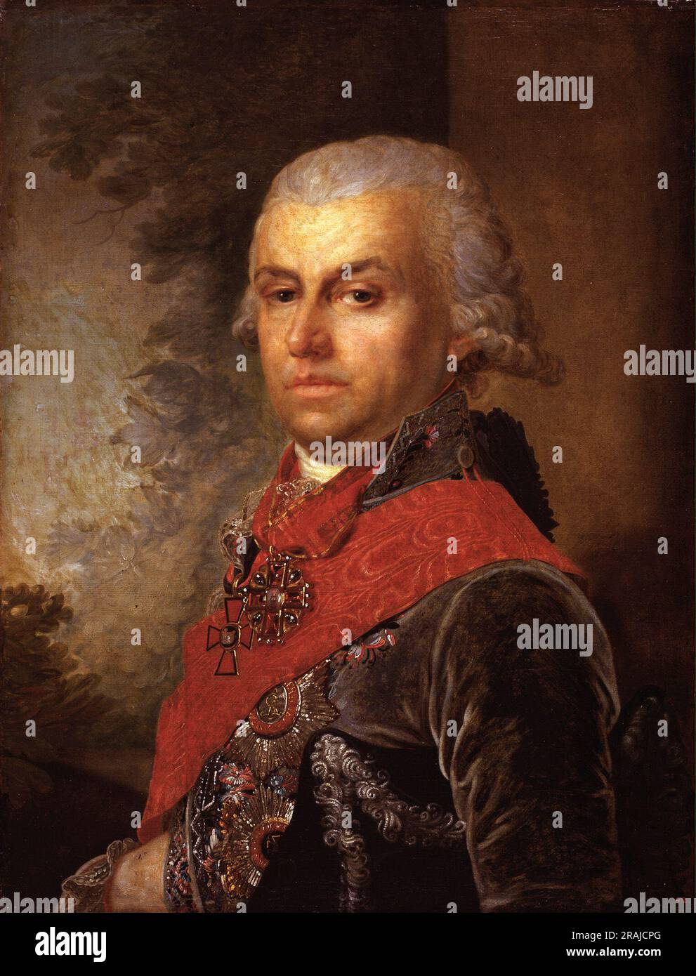 Portrait of D. P. Troschinsky 1799 by Vladimir Borovikovsky Stock Photo ...