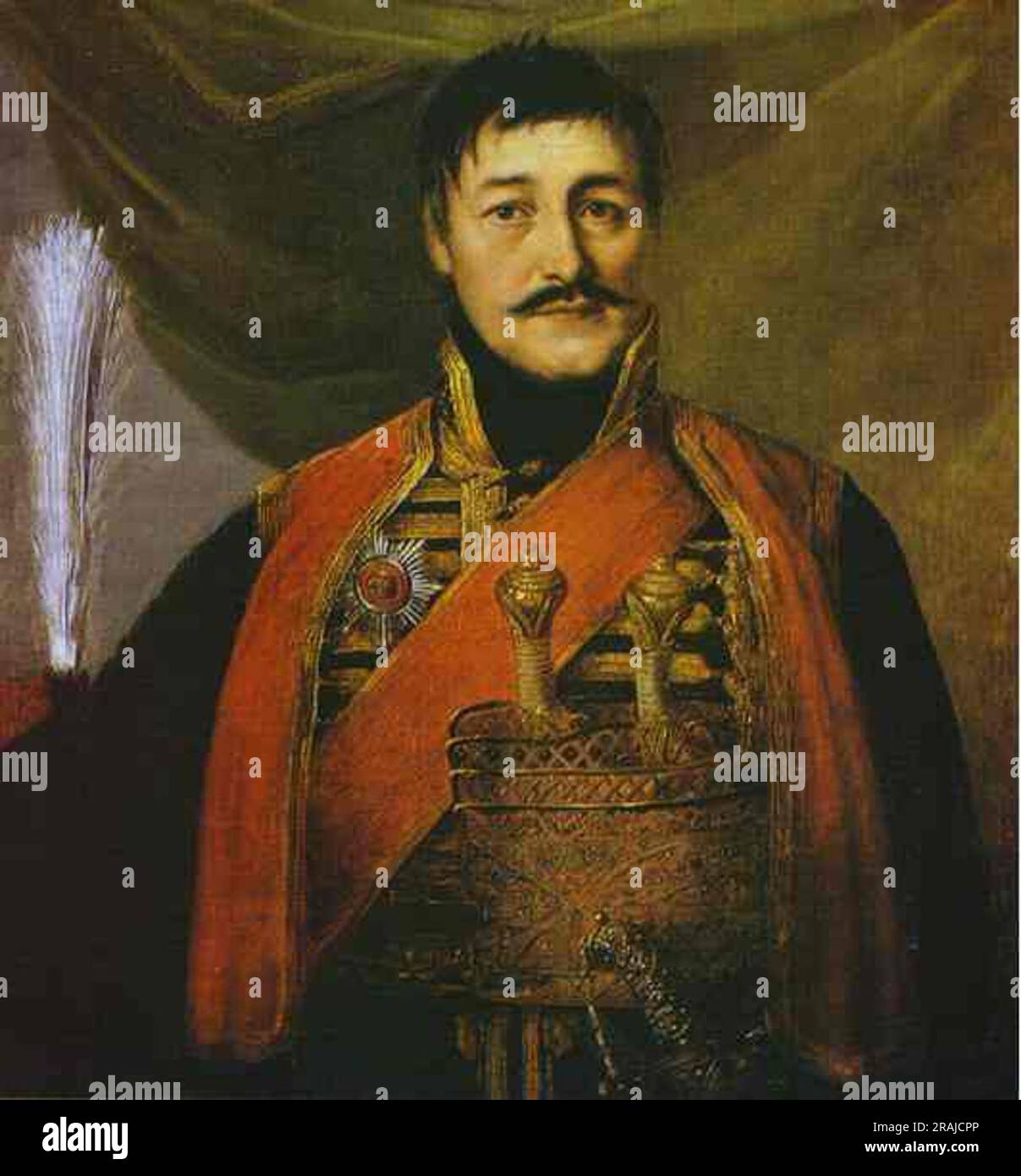 Portrait of Karadjordge 1816 by Vladimir Borovikovsky Stock Photo - Alamy