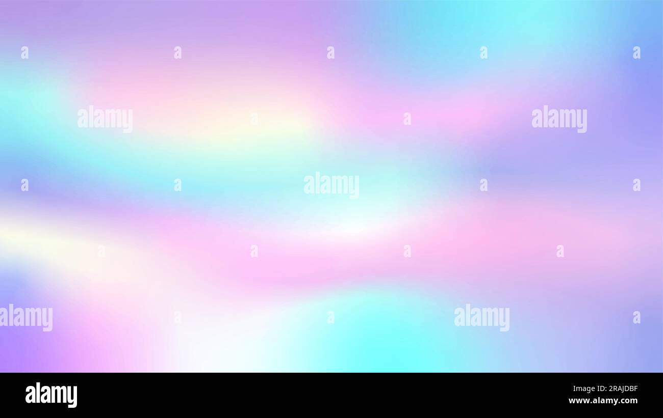 Holographic gradient vector pastel color palette background 16x9 Stock ...