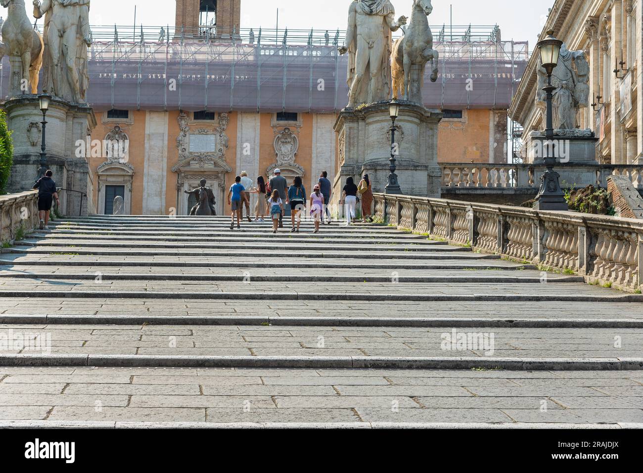 The Capitoline Hill cordonata in Rome, Italy Stock Photo - Alamy