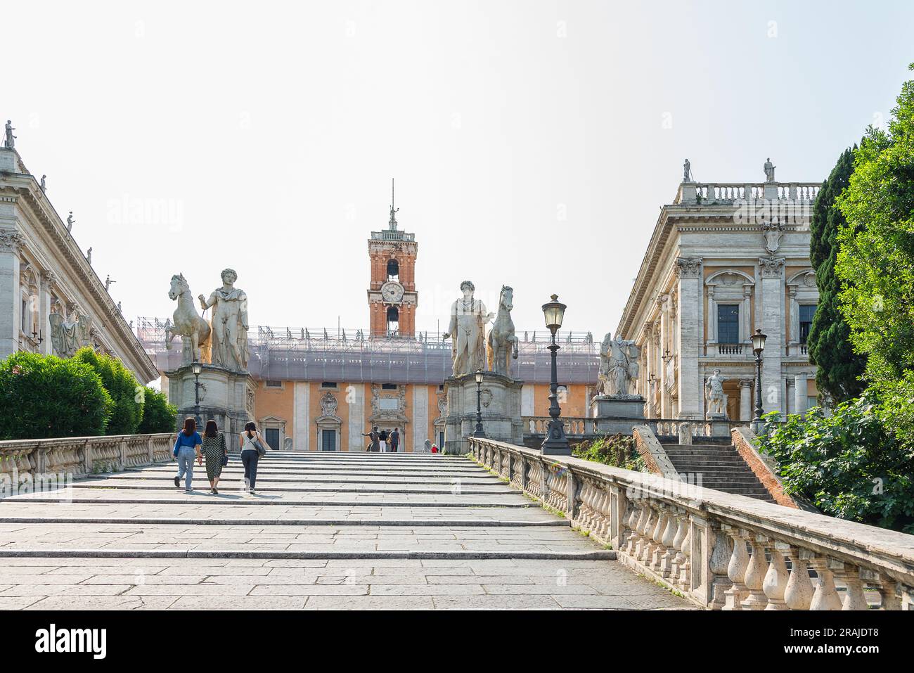 The Capitoline Hill cordonata in Rome, Italy Stock Photo - Alamy