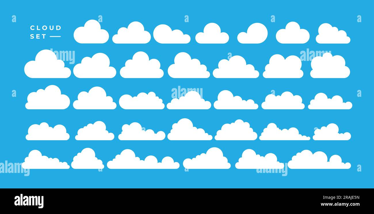 Cumulus cloud icon circle hi-res stock photography and images - Alamy