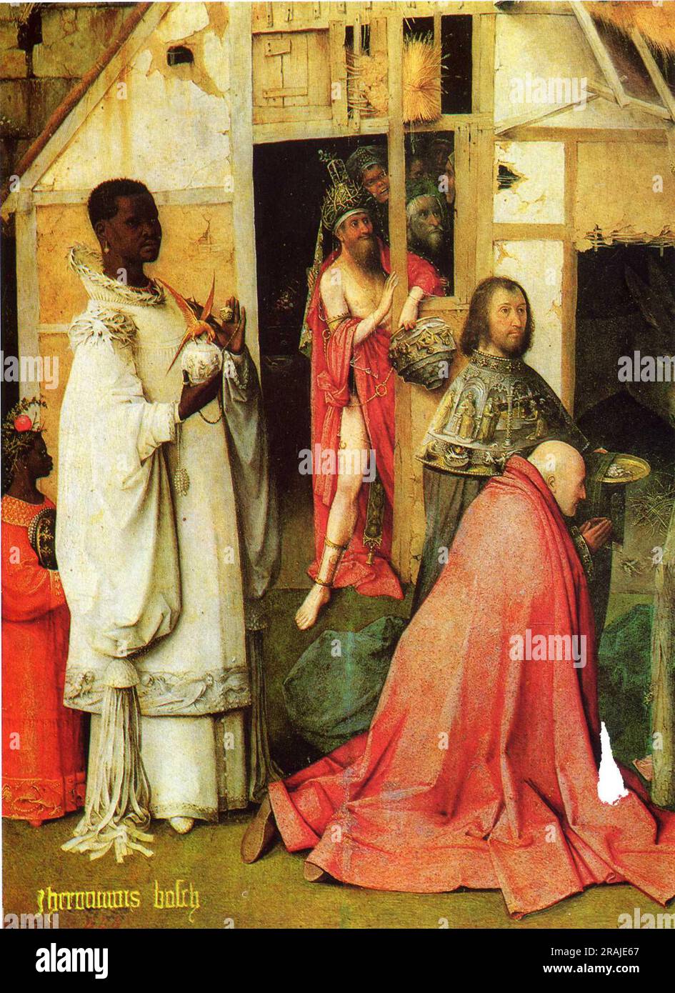 The Adoration of the Magi (detail) 1510 by Hieronymus Bosch Stock Photo - Alamy