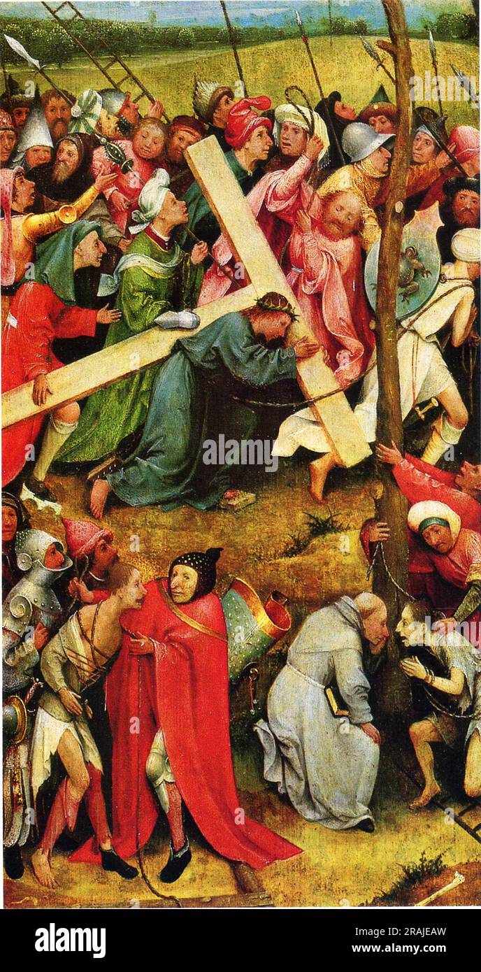 Christ Carrying the Cross 1490 by Hieronymus Bosch Stock Photo - Alamy
