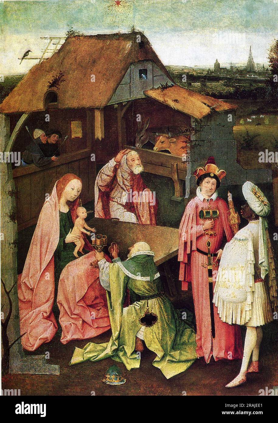 Adoration of the Magi 1500 by Hieronymus Bosch Stock Photo - Alamy