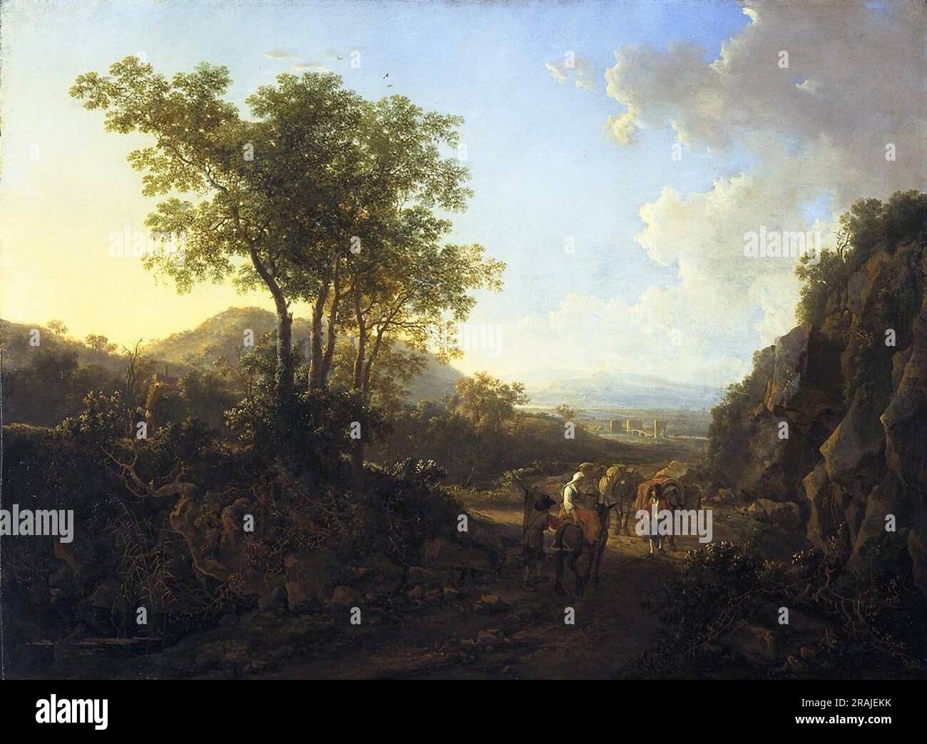Italian Landscape 1650 by Jan Dirksz Both Stock Photo - Alamy
