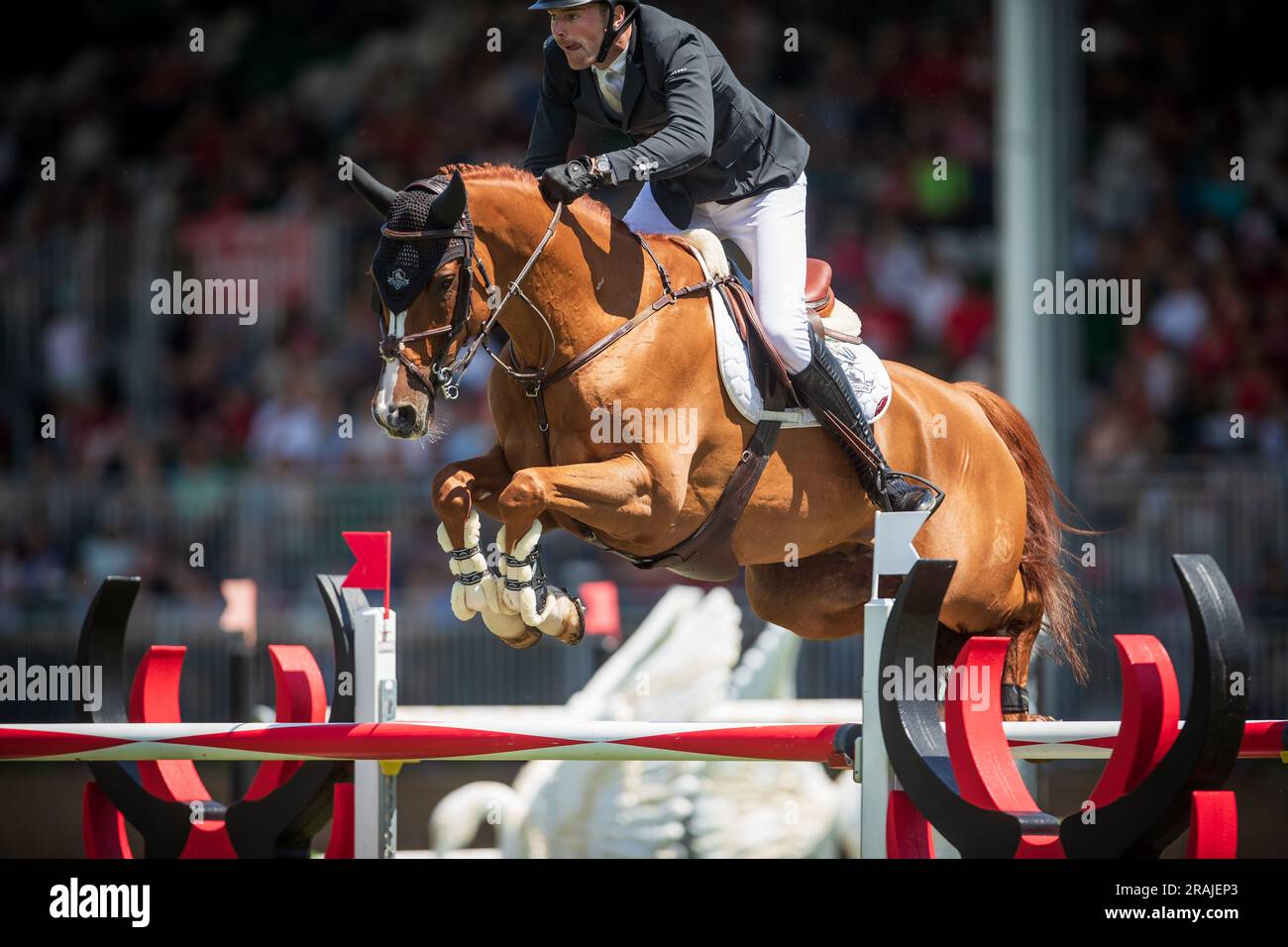 David Blake of Ireland competes in the Rolex Pan American Grand Prix at ...