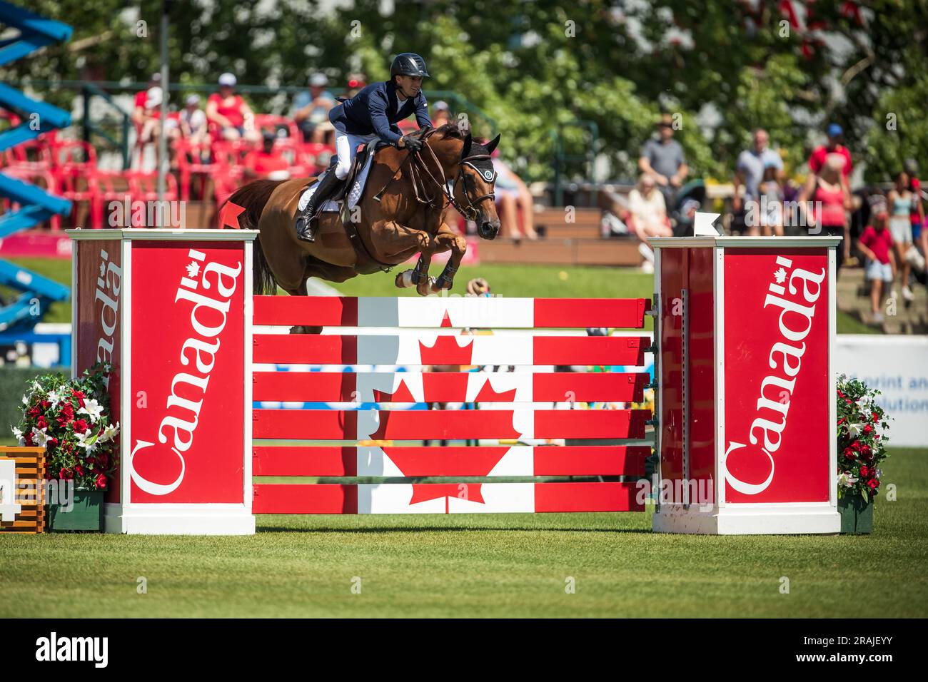 Kyle Timm of Canada competes in the Rolex Pan American Grand Prix at ...
