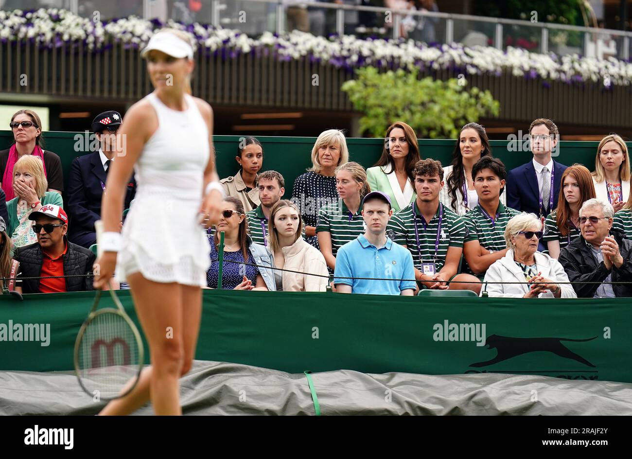 The Princess of Wales alongside Deborah Jevans and Laura Robson ...