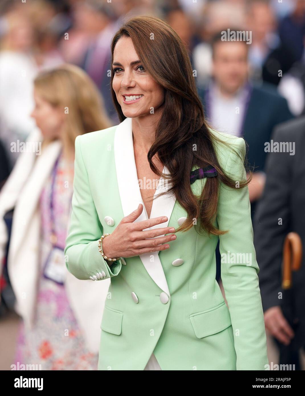The Princess of Wales arriving on day two of the 2023 Wimbledon ...