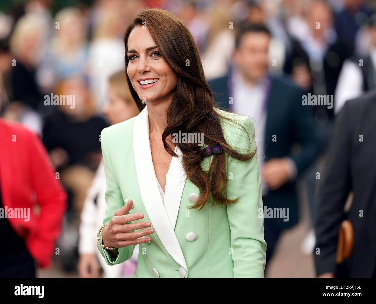 The Princess of Wales arriving on day two of the 2023 Wimbledon ...