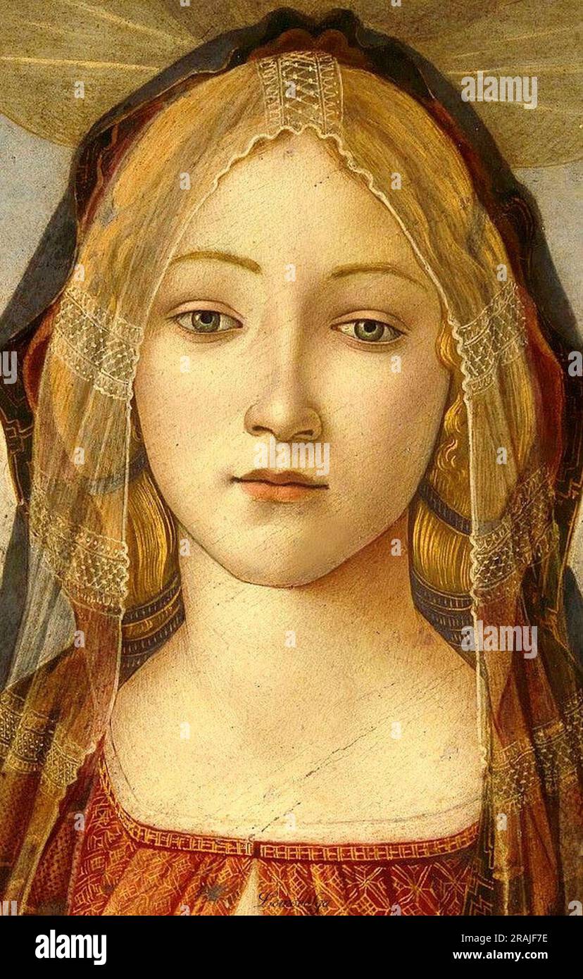 The Virgin from The Virgin and Child with Saint John and an Angel c ...