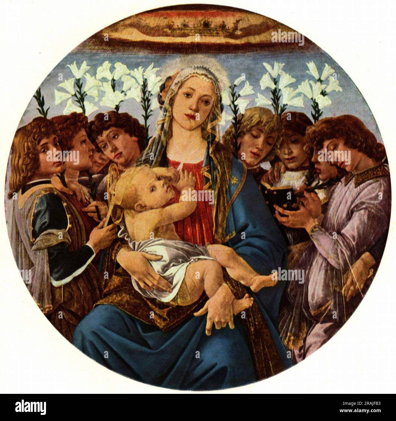 Madonna with Child and Singing Angels 1477 by Sandro Botticelli Stock Photo - Alamy